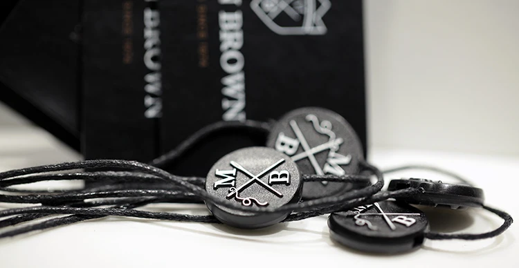 Custom Hang Tag String Bullet Seal Lock With Color Wax Cotton Cord ...