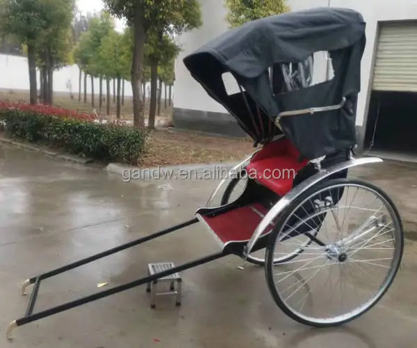 Street Show Human Power Two Wheeled Rickshaw Cart - GW-HC016