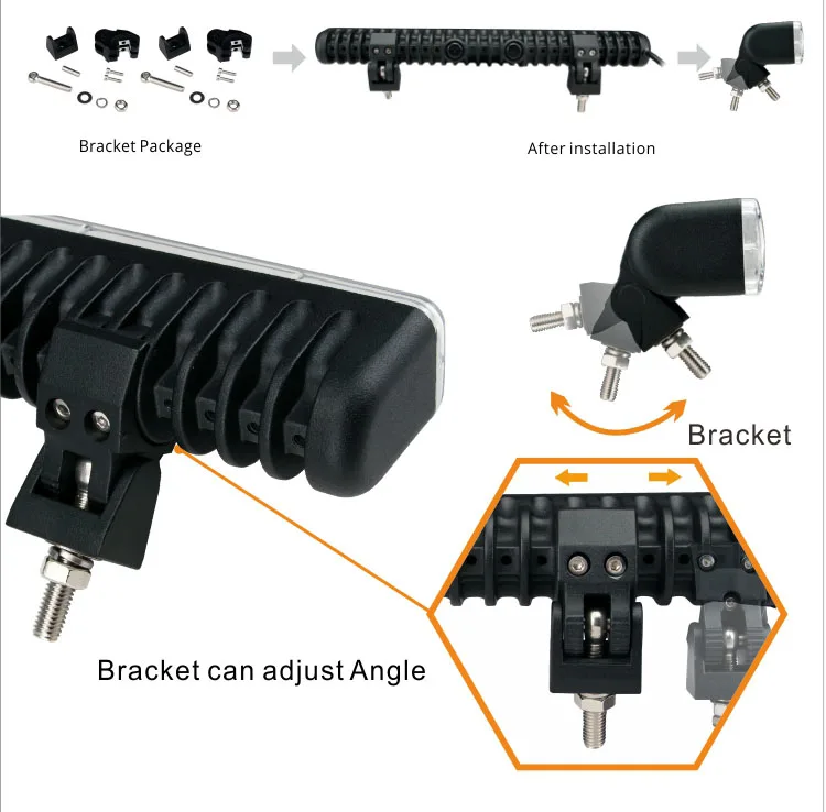 Tuff Plus Ip67 12v 24v 36w Single Row Off Road Led Light Bars Off Road ...