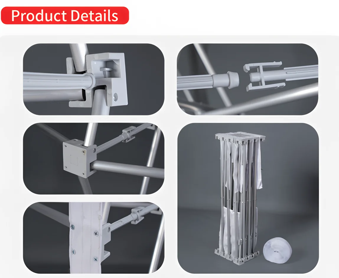 Easy to Store and Carry square Pop up Banner Display Stand Advertising ...