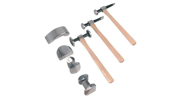 7pcs Car Auto Body Work Repair Panel Beating Kit Aluminum Hammer And ...