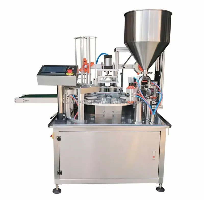 Automatic Liquid Cream Filling Sealing Machine Peanut Butter Yogurt ...
