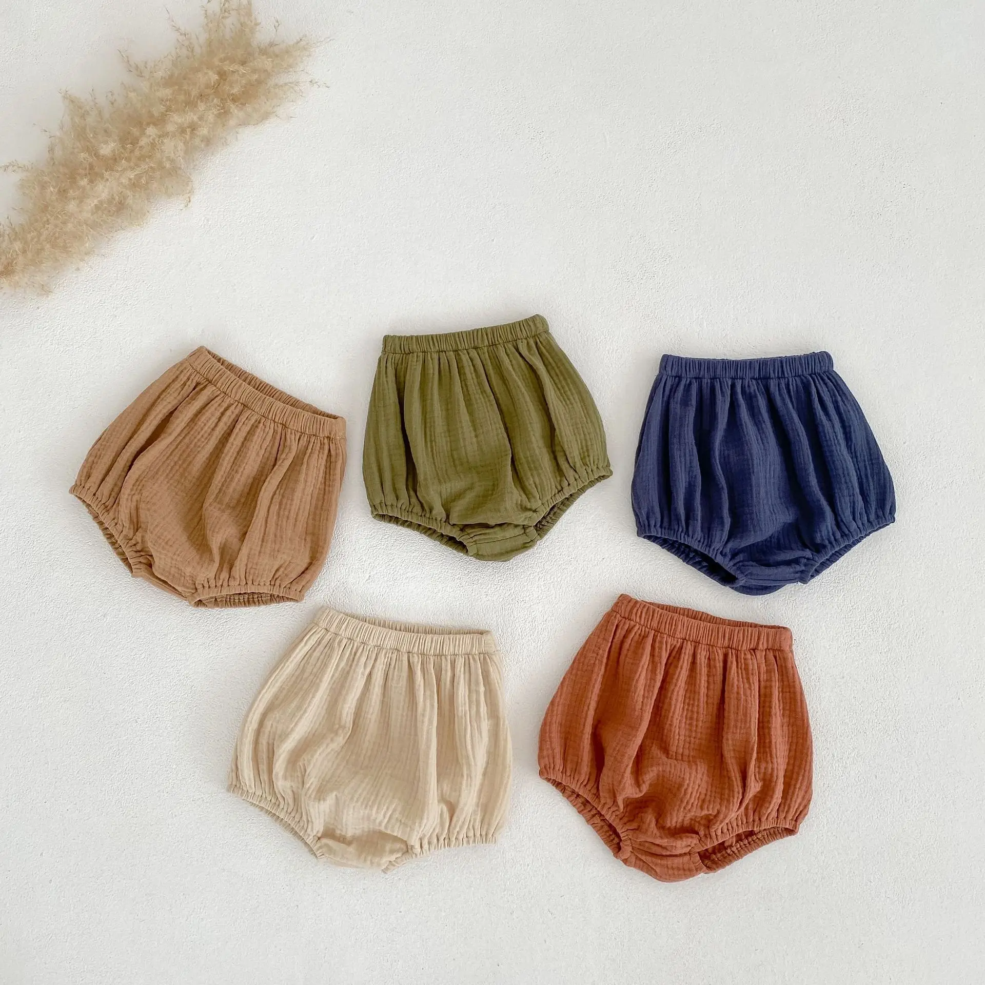 Wholesale Cotton Muslin Cotton Unisex Toddler Pumpkin Short Big Pp ...