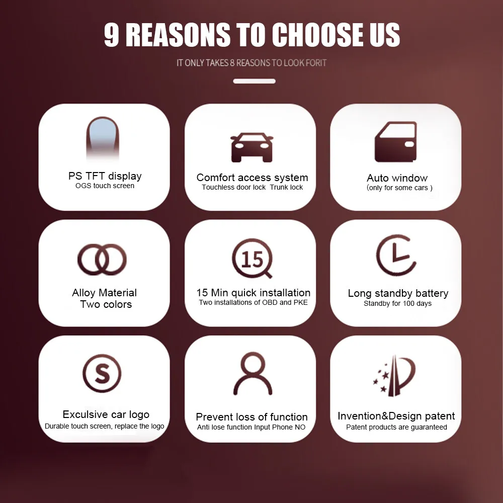 Universal Lcd Display Car Key Upgrade Smart Remote Control Keyless For ...