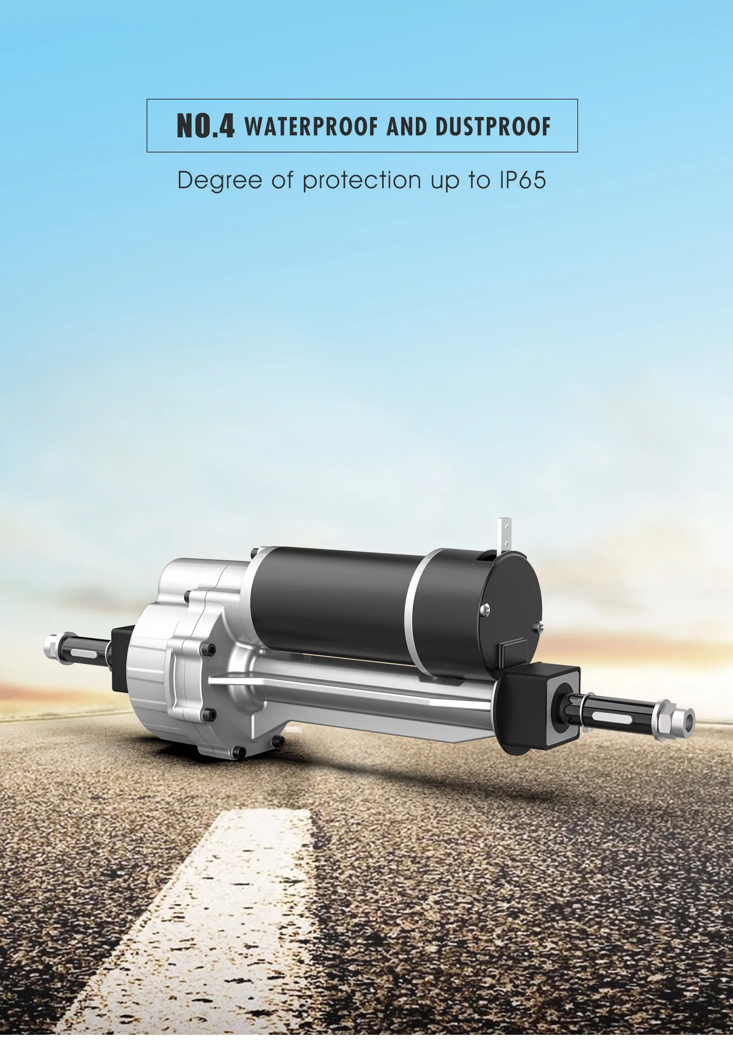 Factory OEM Permanent Magnet Brush DC Motor Electric Axle 24V 250W for ...