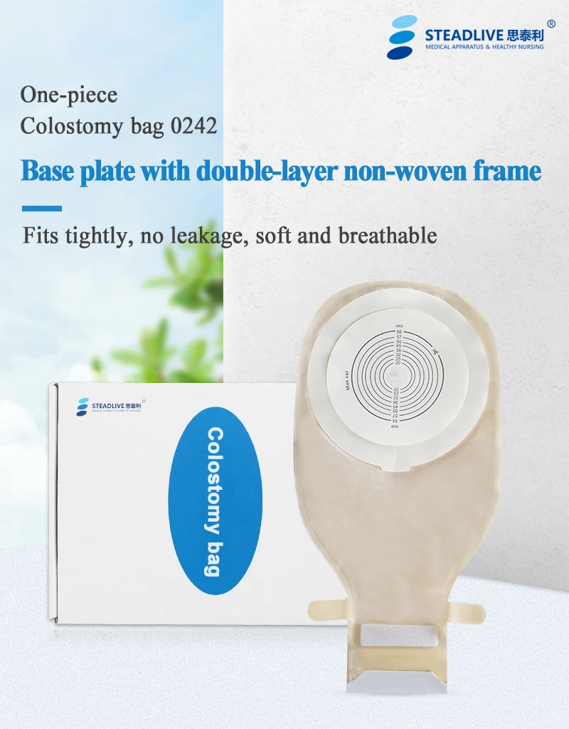 New Product Steadlive Sac Colostomy Bags 60mm With Exhaust Valve Carbon ...