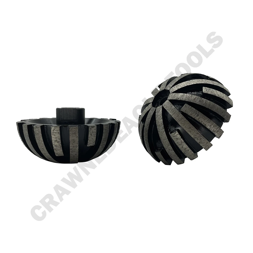 Crawnedeagle Segmented Ball Head Mill Diamond Graving Bit for Granite ...