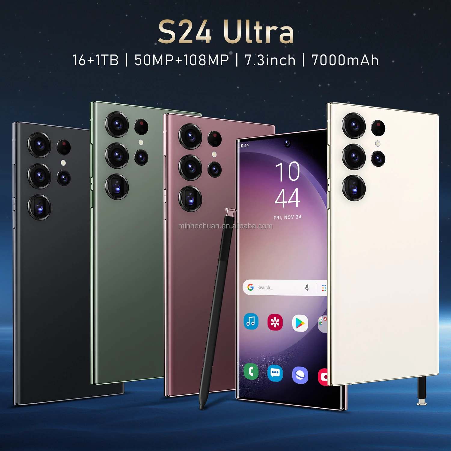 Original Phones New S24 ultra Smartphones 7.3inch 16GB+1TB 5G Dual SIM ...