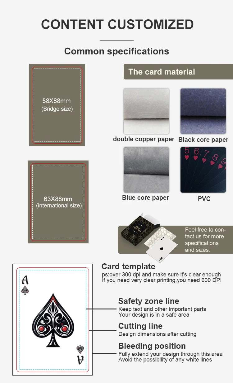 Wholesale High Quality Custom Personalized Playing Cards Game Custom ...