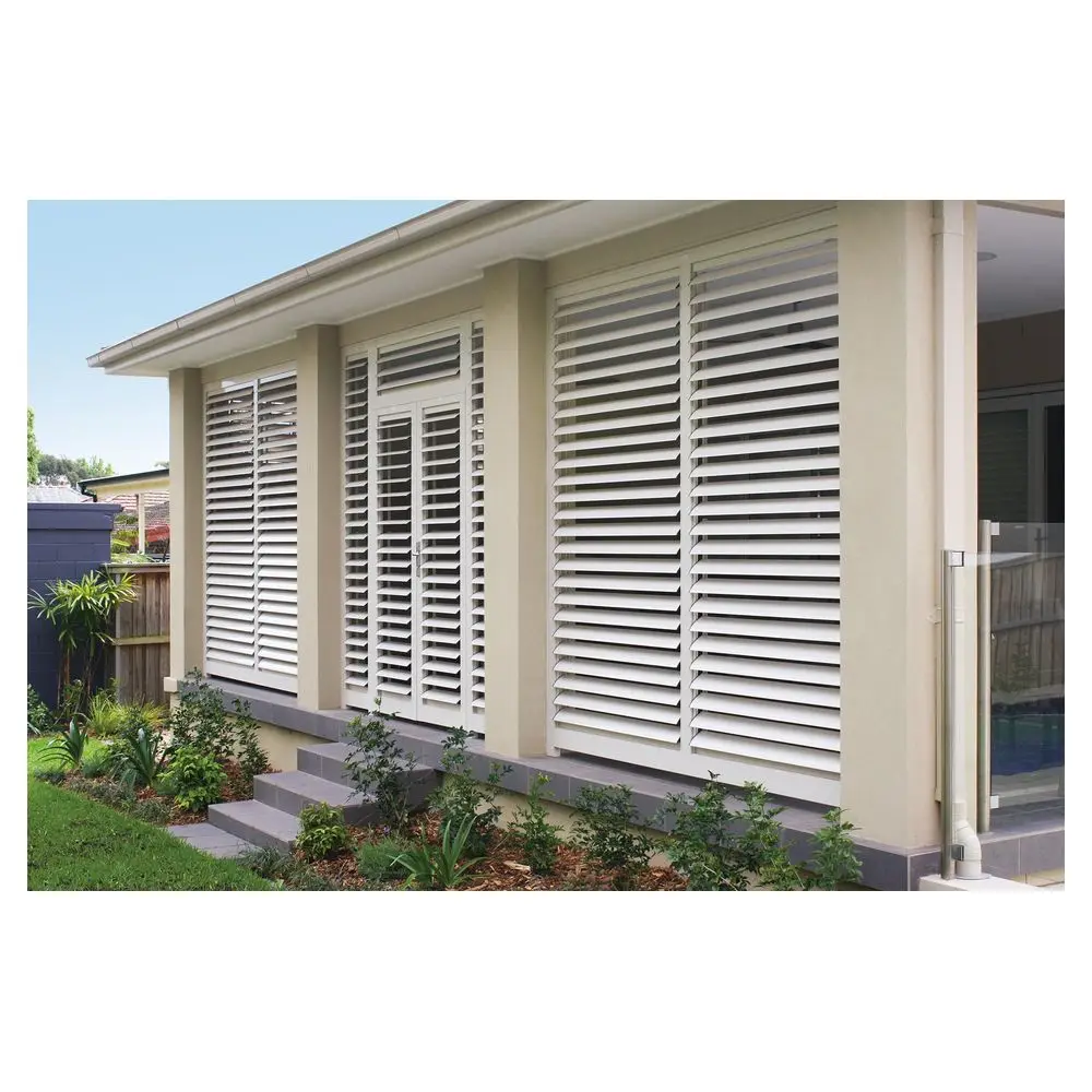 Prima Aluminum Blindfold Louvers Facade Automatic Motorized Aluminum ...