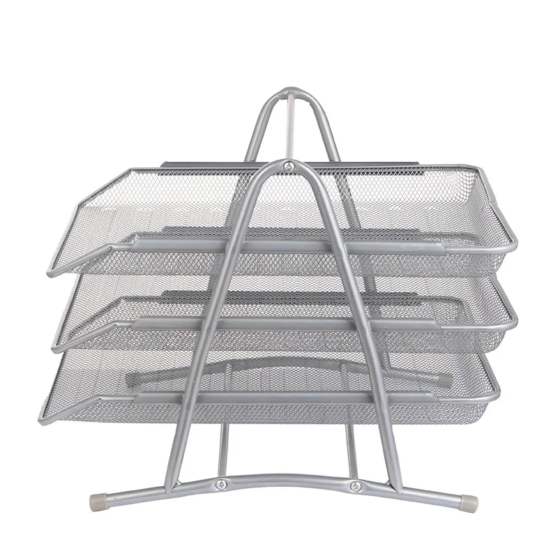 Durable Black Metal Mesh Letter Tray for Office Efficient Document ...