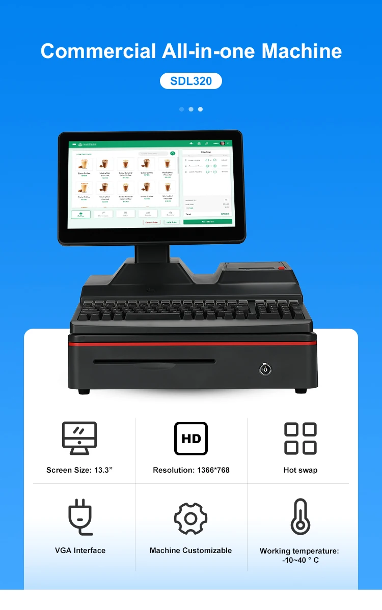 New Dual Screen Pos Machines For Sale All In One Cashier Machine - Buy ...