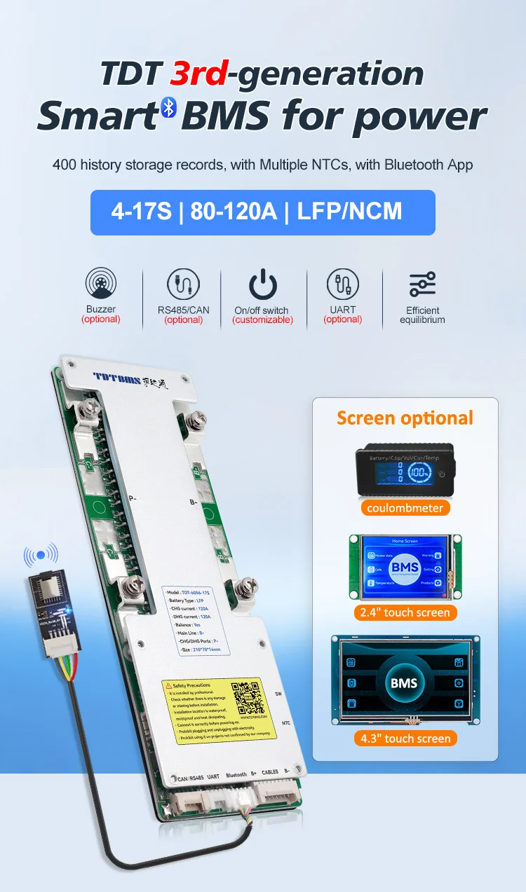 Smart Tdt Bms Battery Management System Bt Lifepo4 Sodium Ion 4s 8s 16s ...