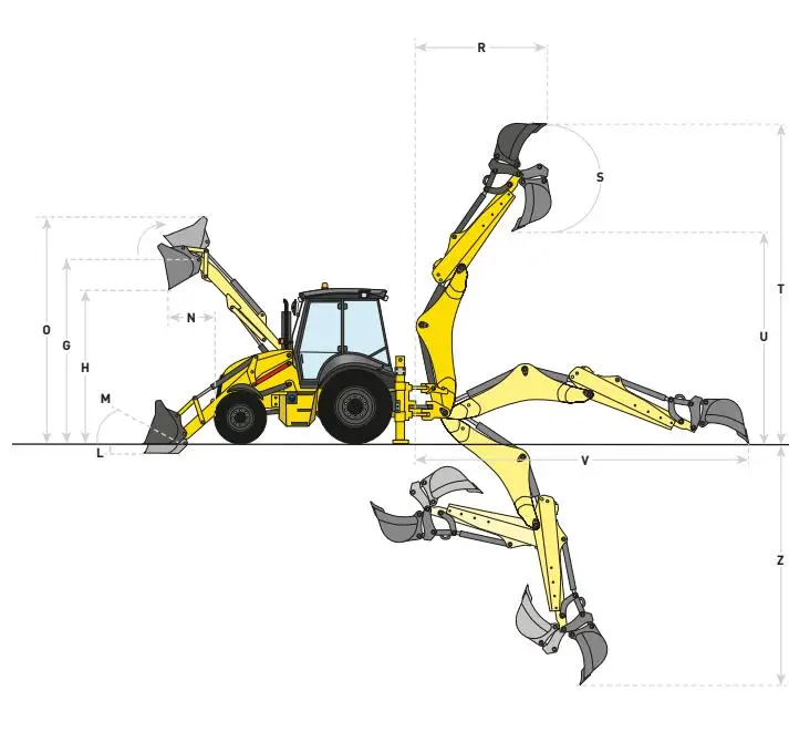 Mini Small Tractor Articulated Towable Backhoe Loader,Excavator Loader ...