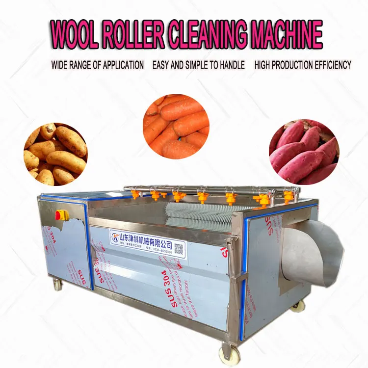 Fully Automatic Brush Potato Peeling Machine For Commercial Use/potato ...