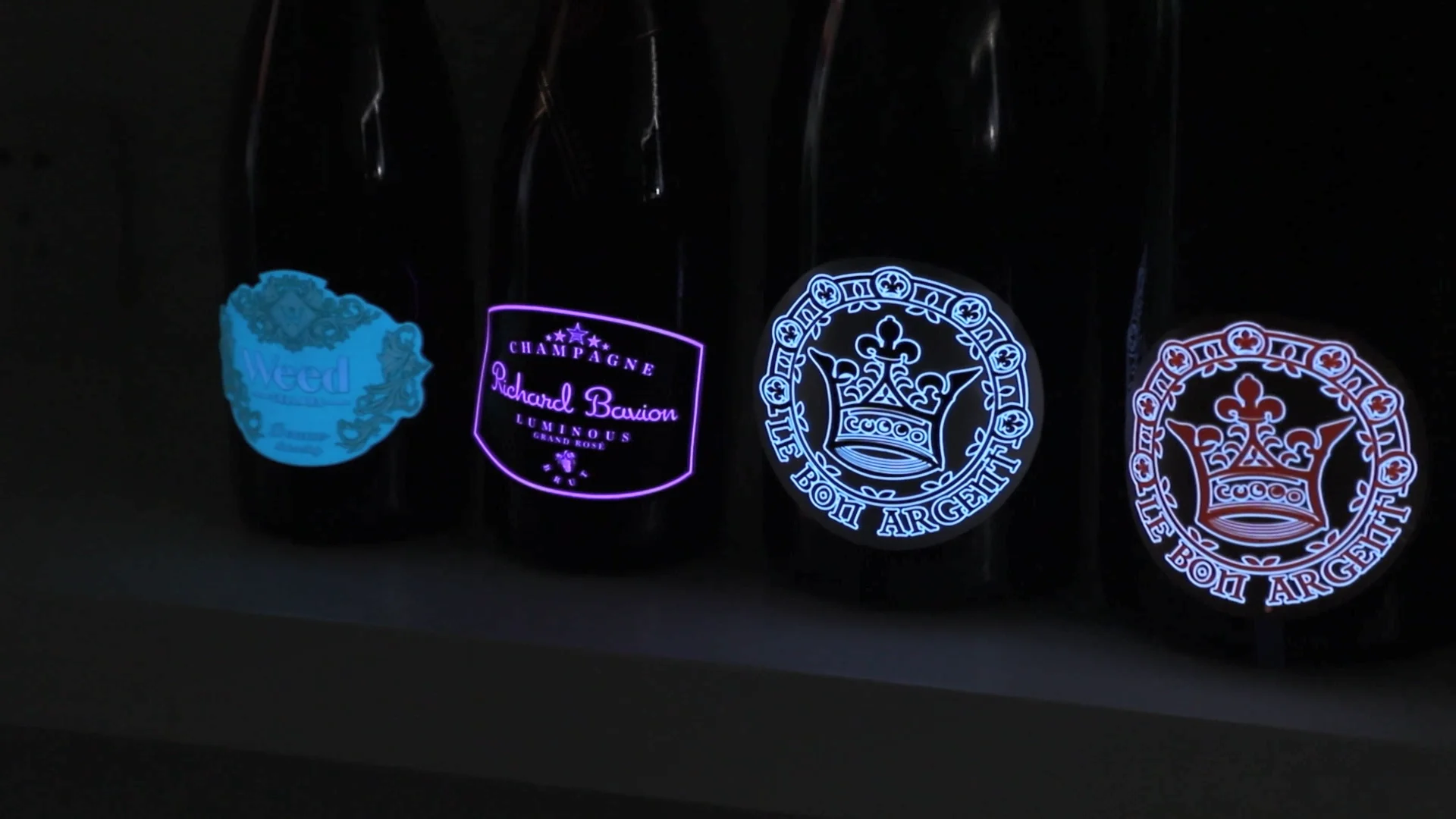 Brand Custom Size Shape Color Logo Led Waterproof High-end Bottle Label ...