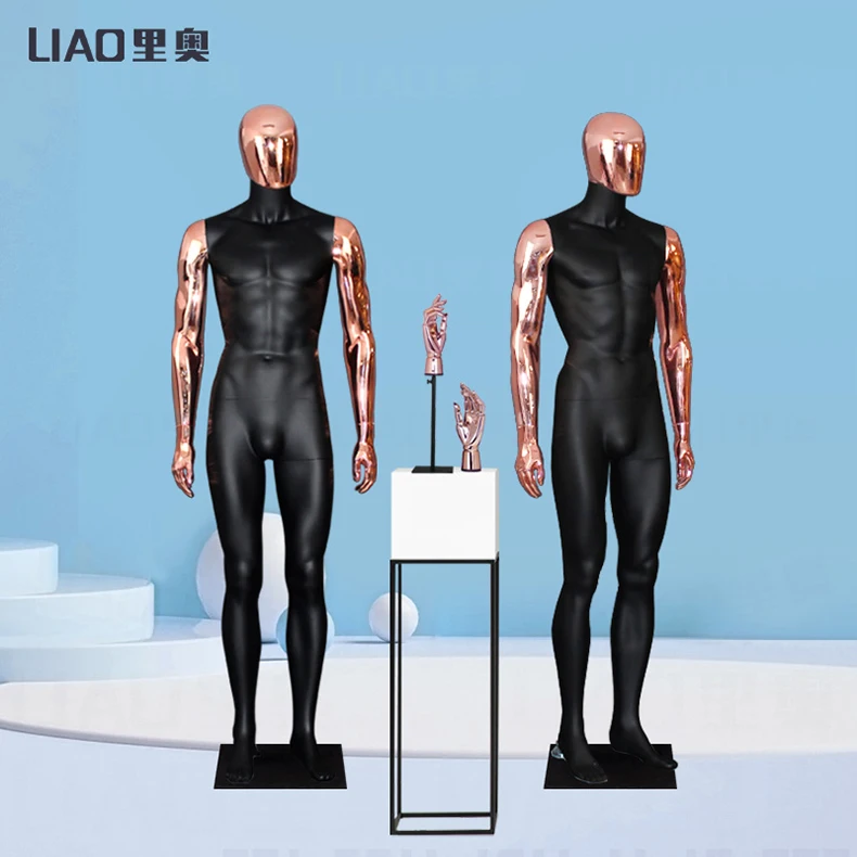 Clothing Store Fashion Korean Male Dummy Body Plating Rose Gold ...