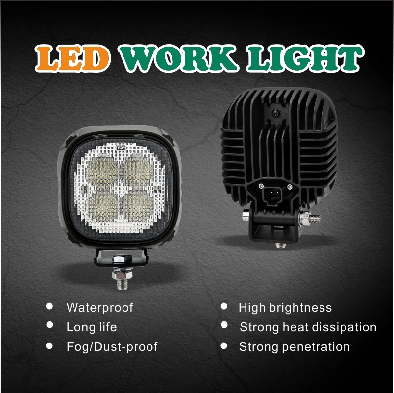 Tuff Plus 40w Led Working Light Ip69k Waterproof For Off-road Vehicles ...