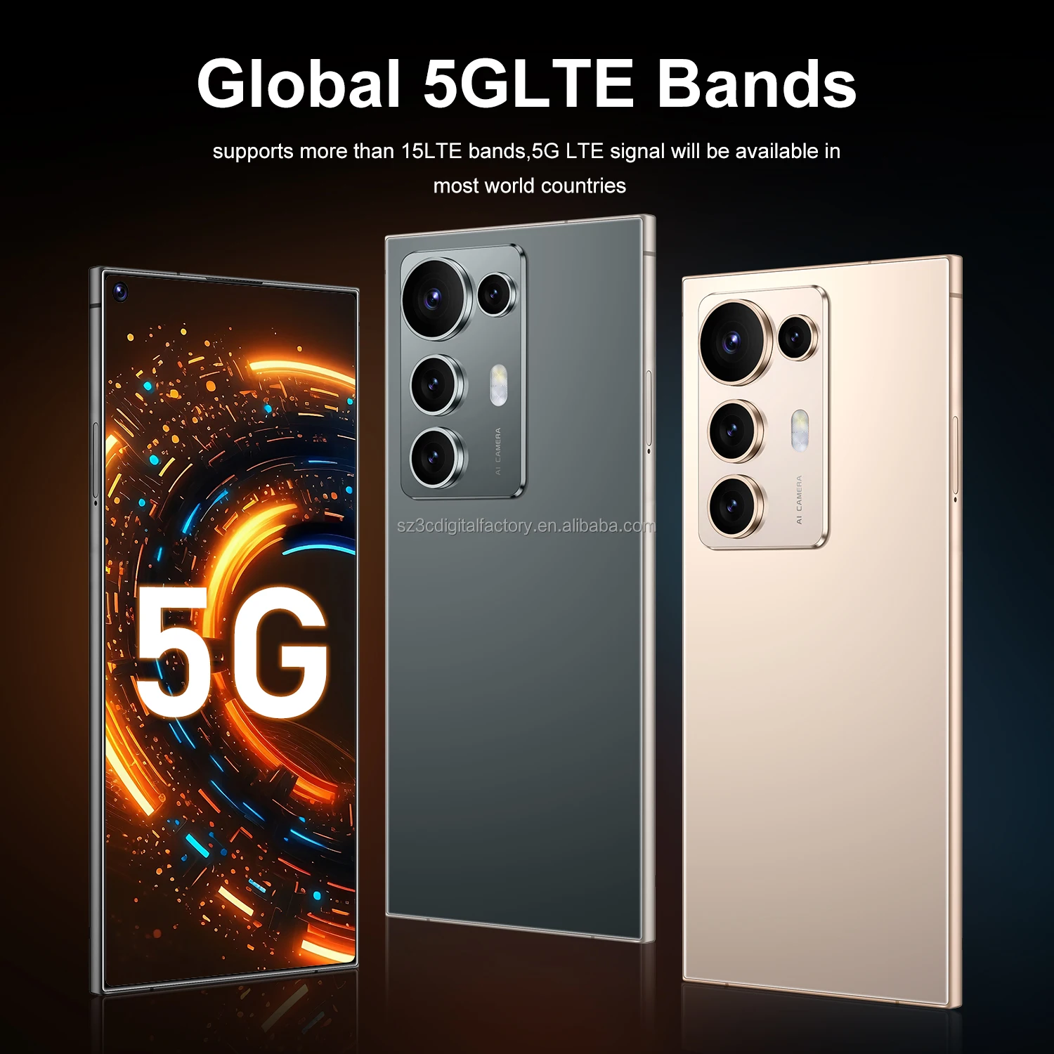 C25 Ultra 5G Mobile Phone HD Screen Deca Core CPU 108MP Rear Camera ...