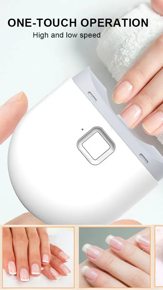 New Portable Safe Nail Toe Polishing Trimmer Easy Rechargeable Recycl ...