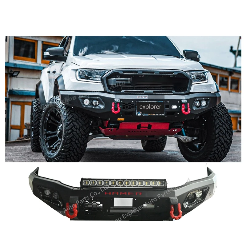 HM Steel Car Front Bumper Bar for Ford Ranger Raptor 2023
