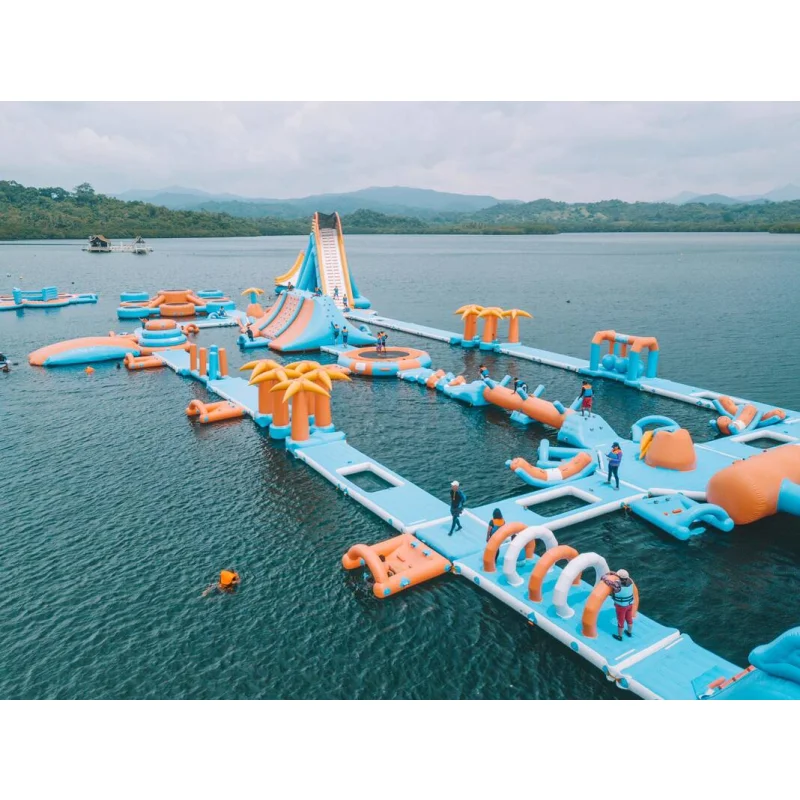 Inflatable Water Park Floating Aqua Park with Giant Slide| Alibaba.com