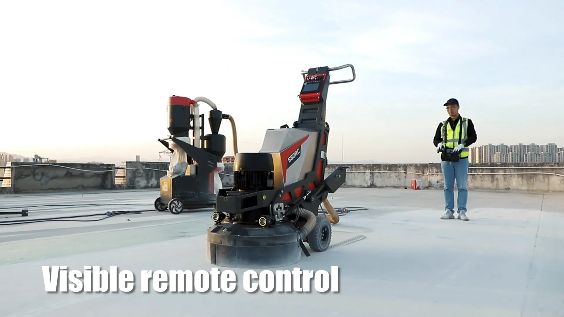 680mm 4 Head Granite Smart Remote Control Auto Concrete Floor Polishing ...