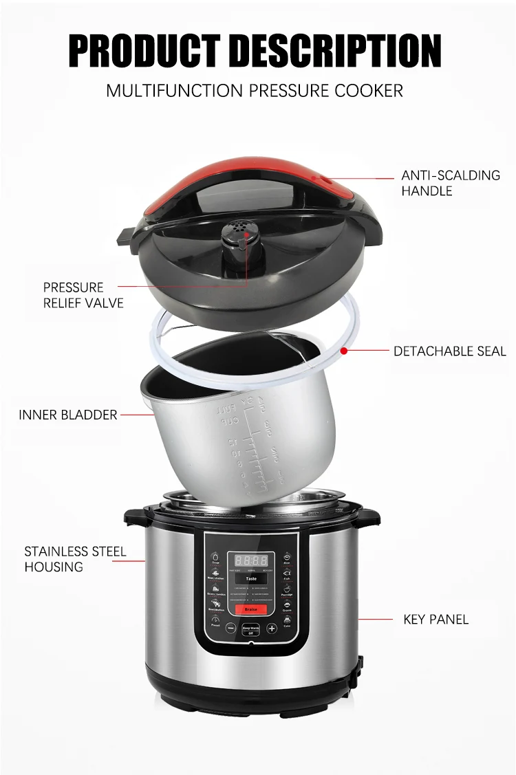 High Quality Commercial Electric Pressure Cooker - 10-in-1