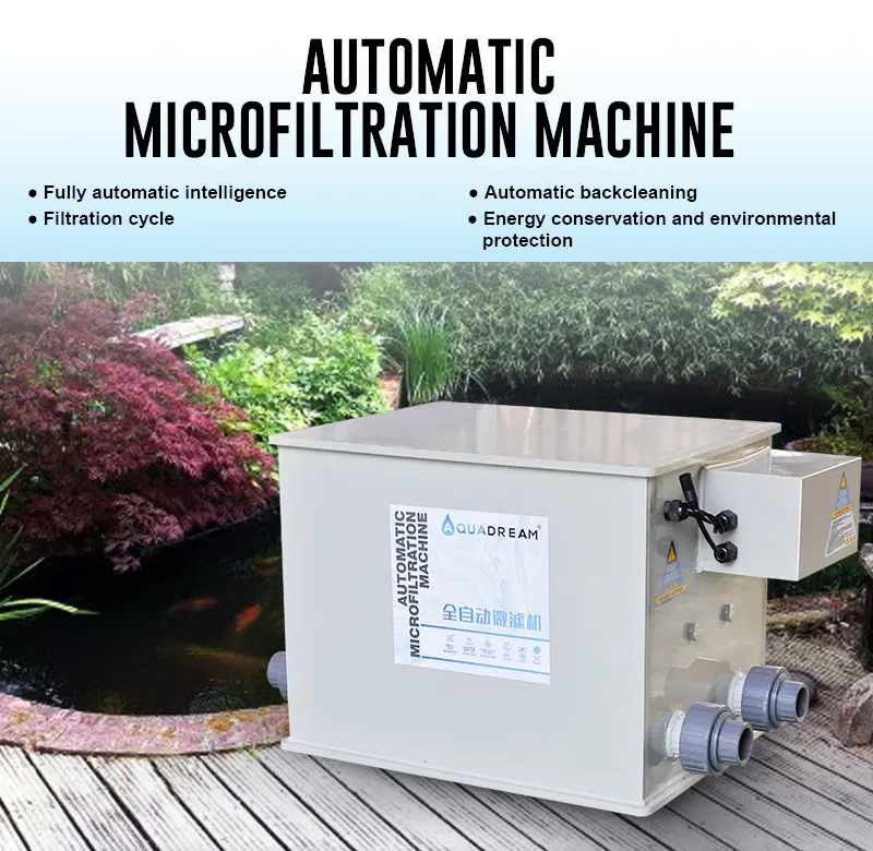 Rotary Drum Filter Farming Tarpaulin Micro Filter For Fish/koi Pond ...