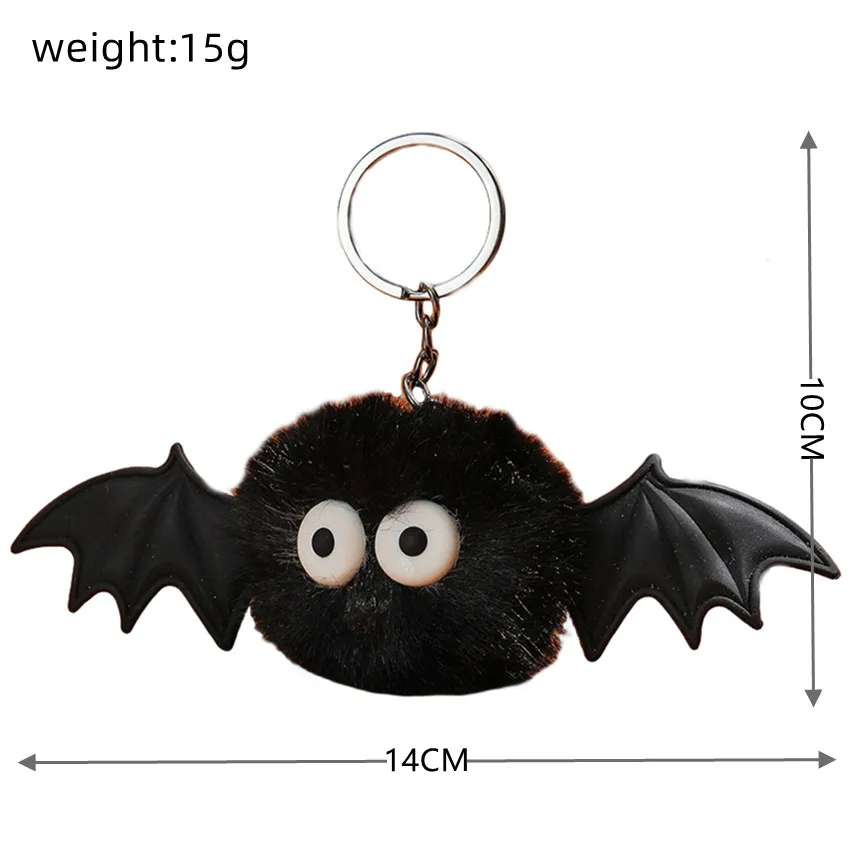 Halloween Plush Keychain,2023 Lovely Halloween Little Devil Plush ...