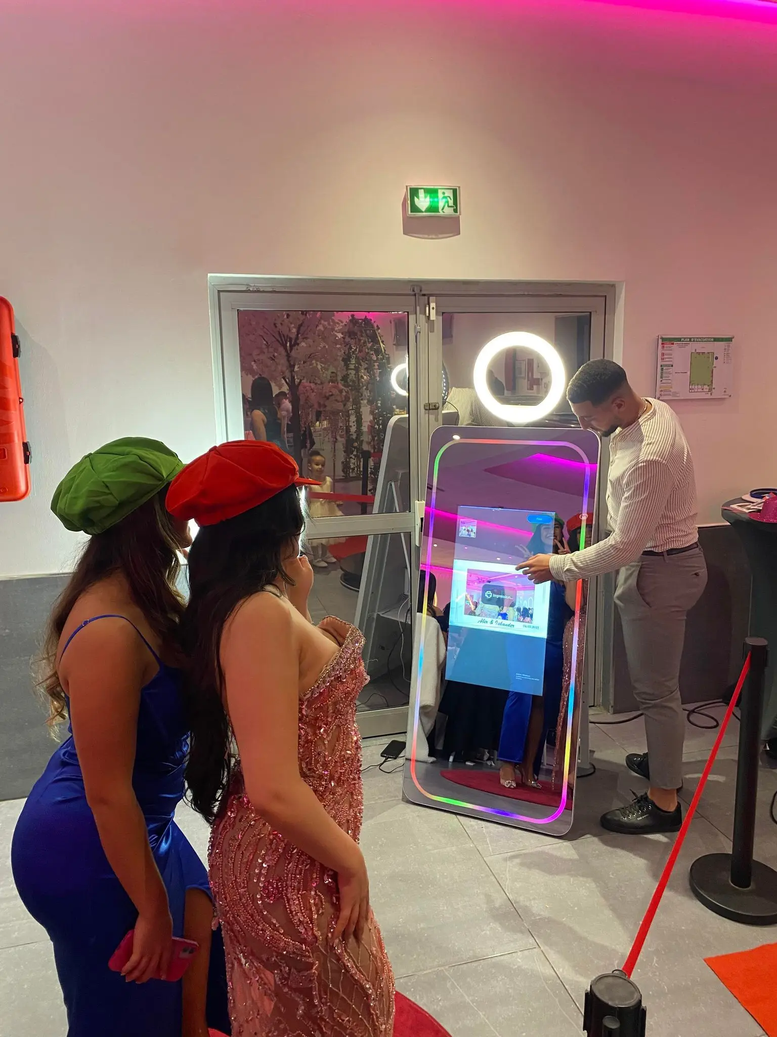 70 Inch Smart Mirror Photo Booth - Perfect for Weddings