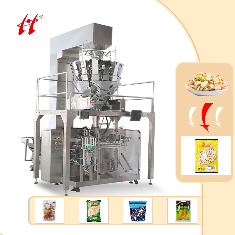 Automatic Potato Chip Popcorn Snack Foods Packing Machine Weigher ...