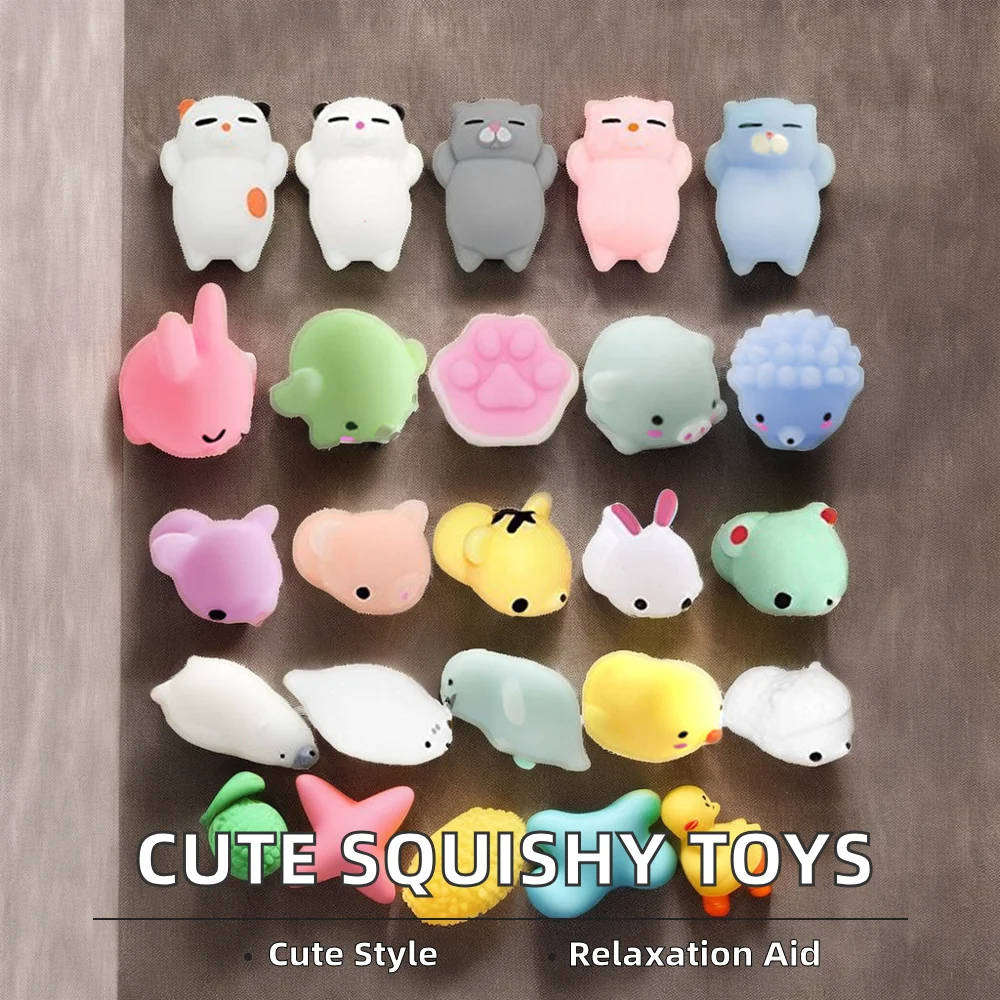 Kawaii Mini Unisex Sensory Hand Toy Cute Soft Mochi Squishy Squeeze Toy ...