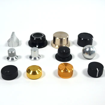 Aluminum Rotary Shaft Button Cap Tone Volume Knob For Encoder Audio ...