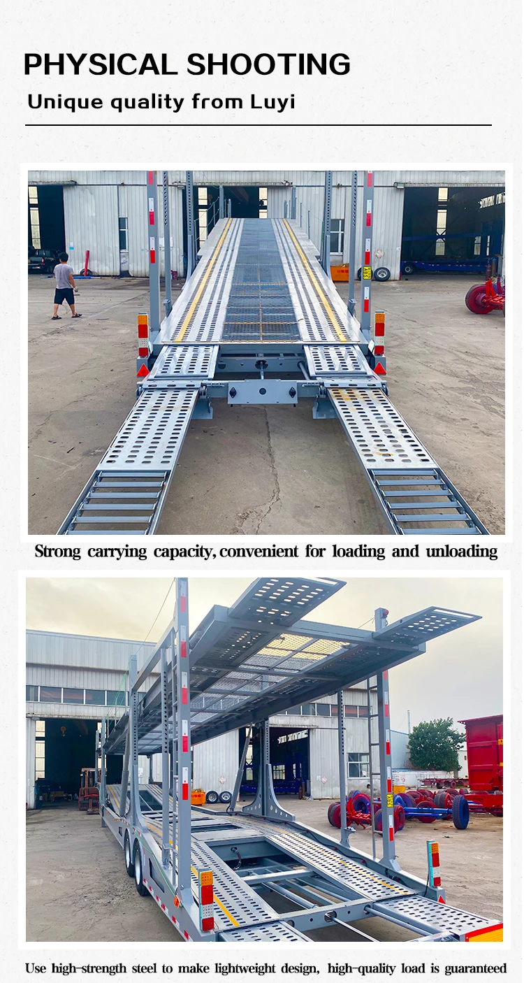 2 Axles Double Car Carrier Trailer - Efficient Transport