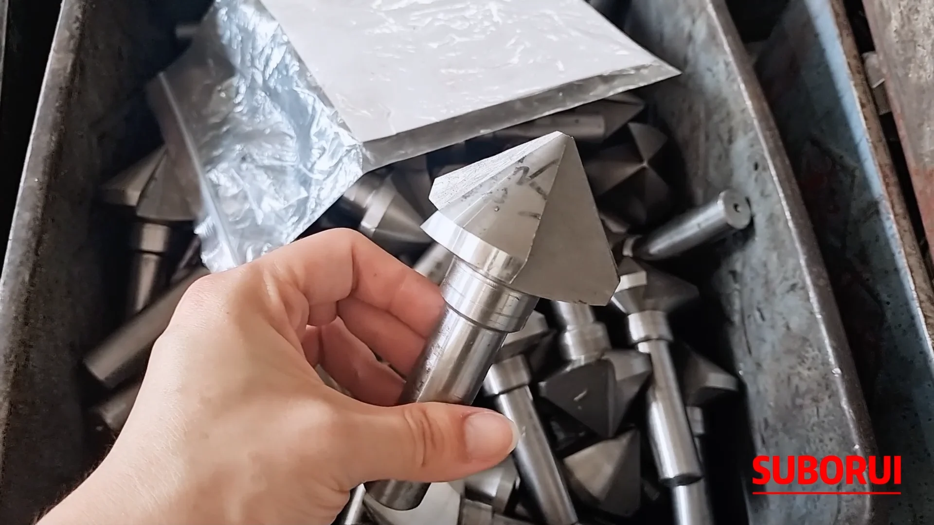 Suborui Din334 60 90 120 Degree 6 8 10 12 Flute Hss Morse Taper Shank ...