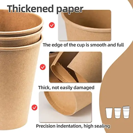 2.5 to 44oz Paper Cup Big Capacity Super Big Size Cold Hot Drinks ...