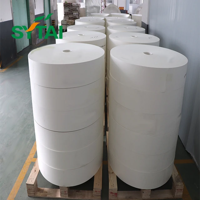 Food Grade White/craft Paper Roll Raw Material PLA Coated Paper Roll ...