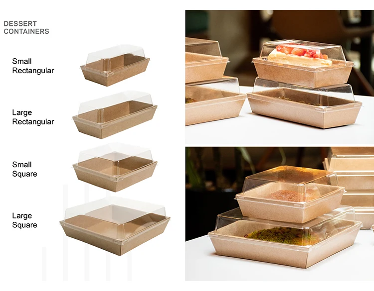 Custom Printed Paper Fast Food Containers - Biodegradable