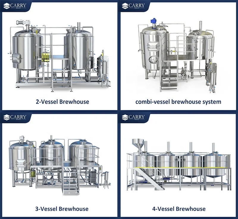 300l 500l 1000l Industrial Turnkey Microbrewery Equipment Beer Brewing ...