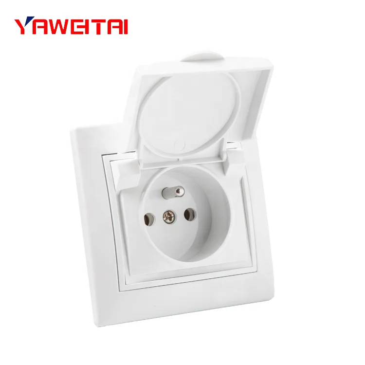 European Electrical 250V 10A/16A 1 Gang Socket French Style Waterproof ...