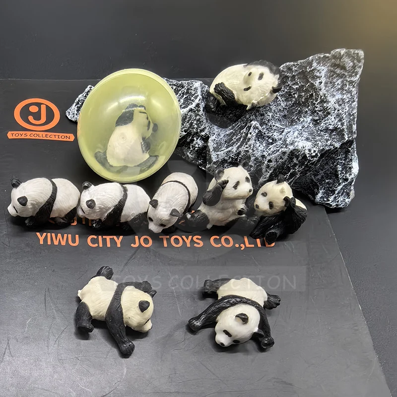 50 55mm 2'' Inch Capsule Toys Cute Doll Panda Figurines Collection Soft ...