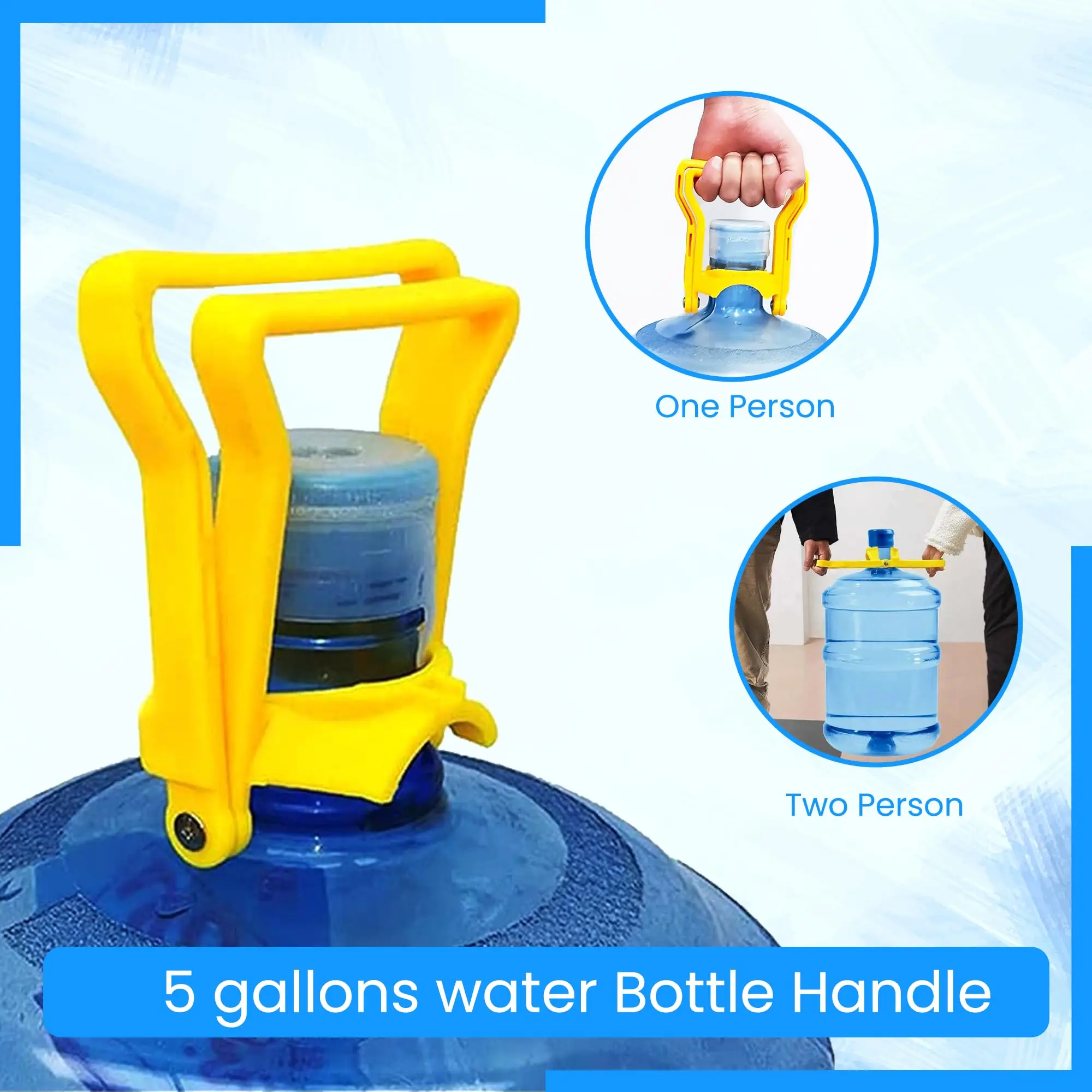 5 Gallon Water Gallon Handle Lifter Grip Drinking Water Jar Handle ...