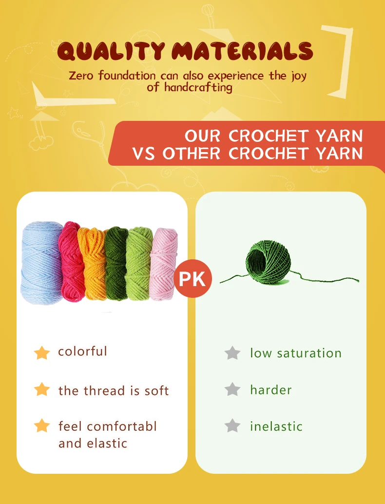 High Quality Yilan Diy Kit Crochet Personal Handmade Crochet Amigurumi ...