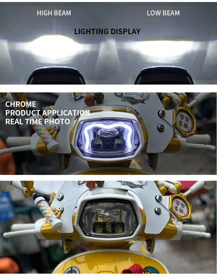 Fashion M-type Led Headlight For Vespa Sprint 150 - Buy M Hi-lo Beam ...