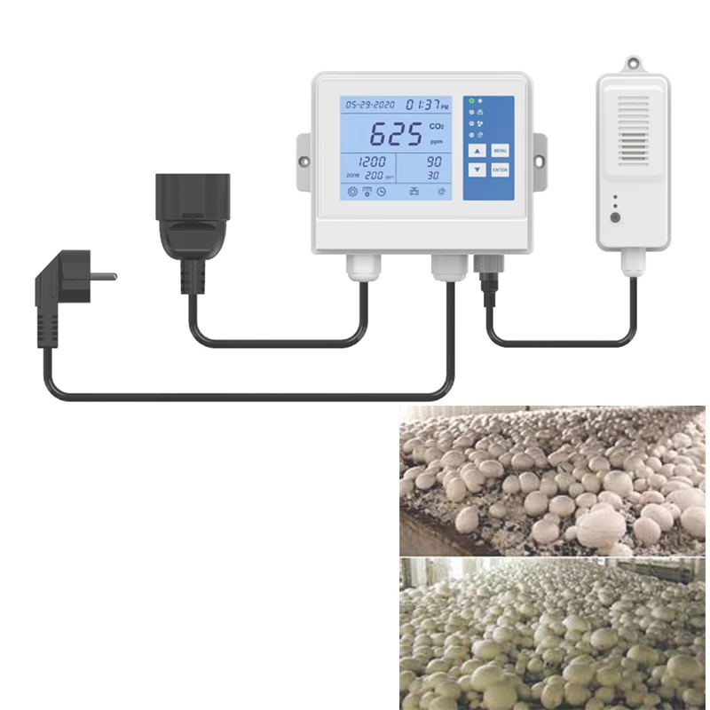 Co2 Monitor & Co2 Controller For Mushroom Farms Or Growers Hydroponics Greenhouse To Control ...