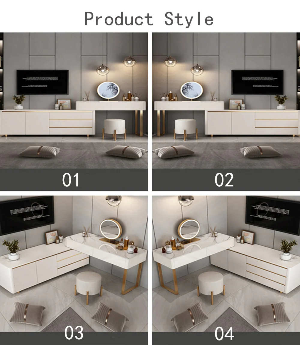 Modern Dressing Table with Storage - Stylish & Functional