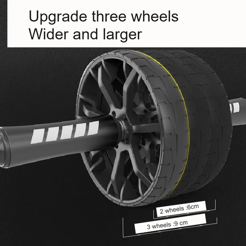 Abdominal Muscle Wheel Exercise Roller Double Wheel Fitness Equipment ...