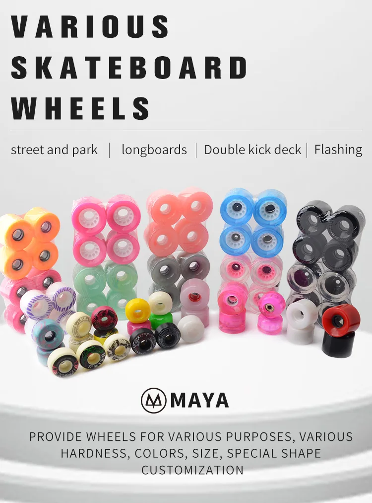 Custom Skateboard Wheels - High Quality 102A 55D Set