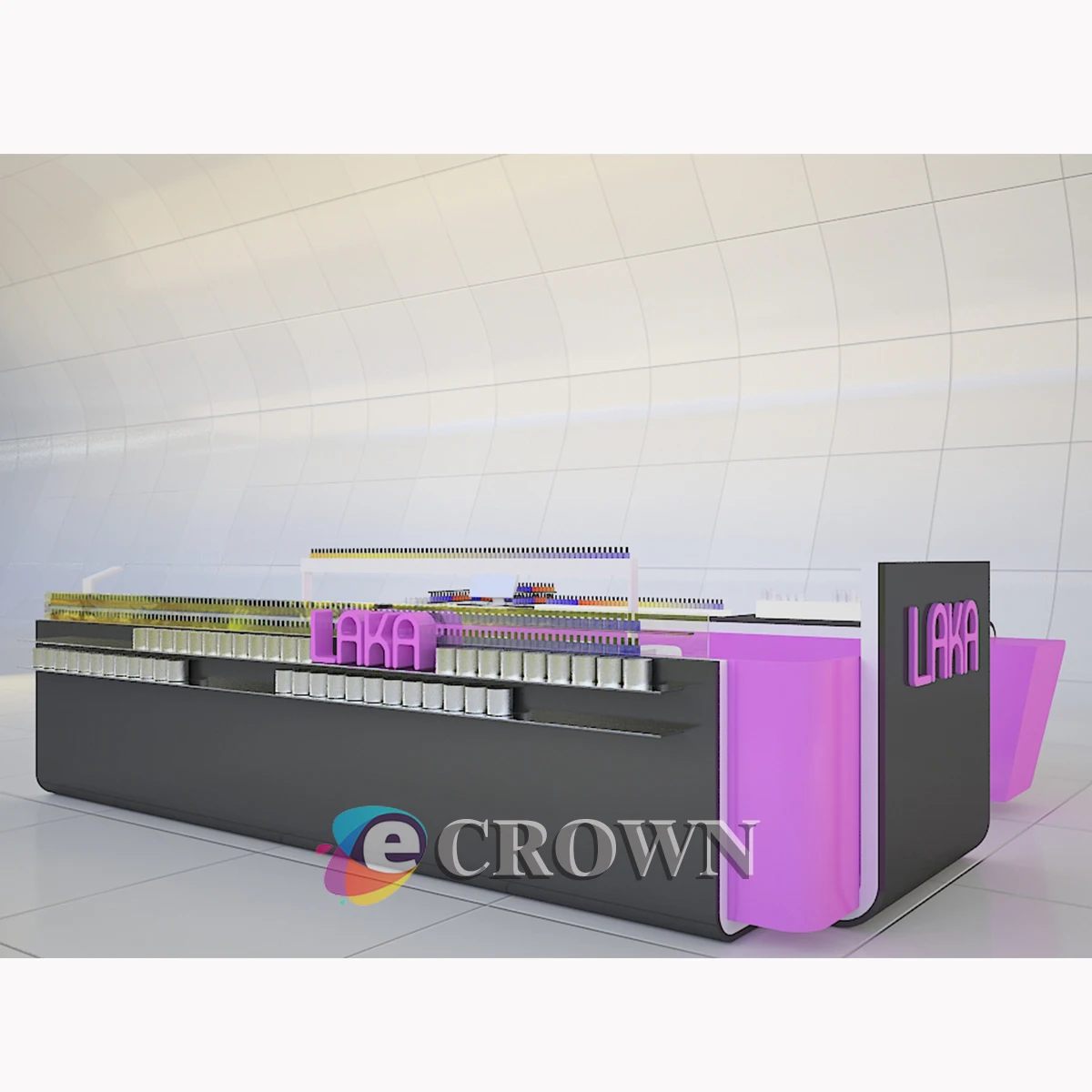 Retail wood kiosk design booth counter cashier desk manicure kiosk ...